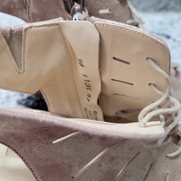 Paul Green | Shoes | Paul Greenbrown Cosmo Peep Toe Laceup Bootie Blush ...